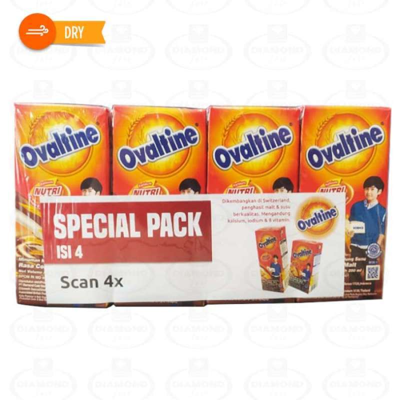 Jual OVALTINE UHT MILK CHOCO MALT 200 ML SPC PACK 4 PCS di Seller DIAMONDfair-Mini Medan ...
