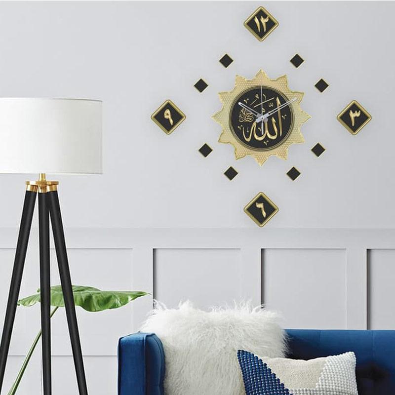 Jual DIY Islamic Kaligrafi Allah SWT Kayu Jam Dinding di Seller Xio ...