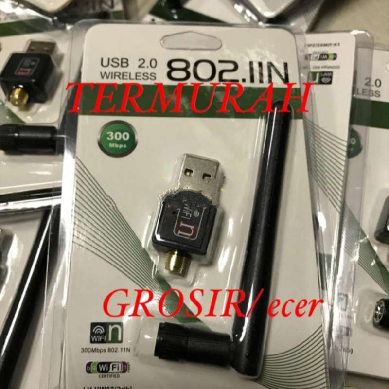 Jual USB WIFI 300MBPS + Antena Wireless Adapter 802.11N 300Mbps Antena di Seller San ly Shop ...