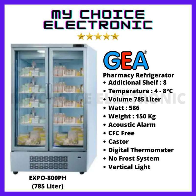 Jual GEA Expo-800PH Pharmacy Refrigeration / Vaccine Cooler / Kulkas ...
