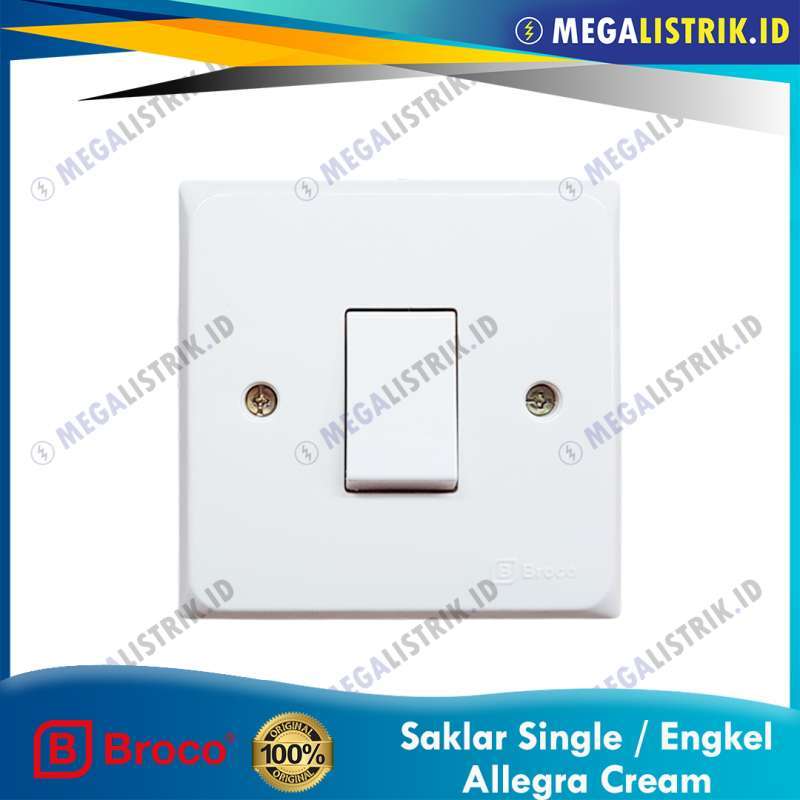 Promo Broco Saklar Engkel Allegra / Sakelar Single 1 Gang 1 Arah Alegra ...