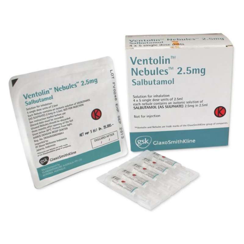Jual VENTOLIN NEBULES 2,5 MG 20 AMPUL di Seller Padi Farma Official ...