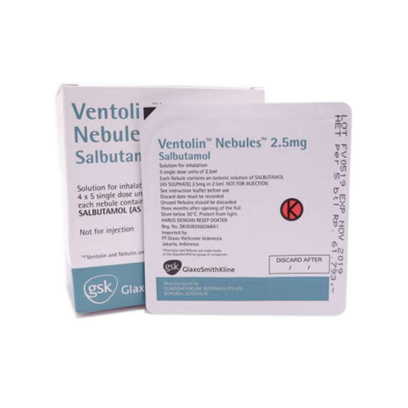 Jual VENTOLIN NEBULES 2,5 MG 20 AMPUL di Seller Padi Farma Official ...