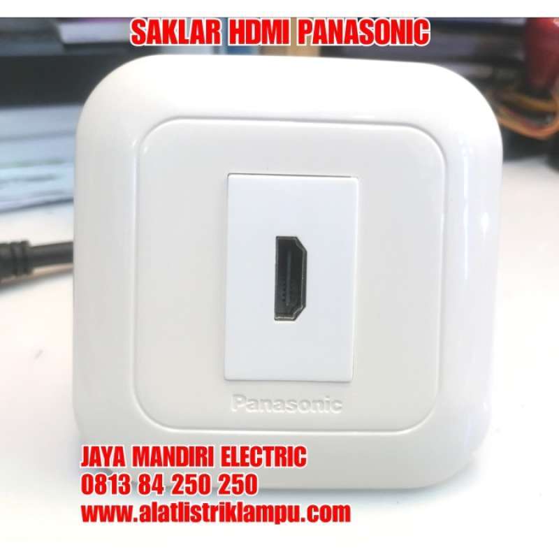 Jual SAKLAR OUTLET HDMI PANASONIC WIDE SERIES PUTIH / PORT HDMI ...
