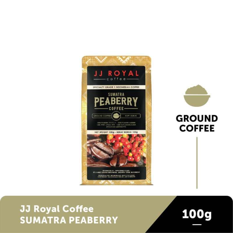 Promo JJ ROYAL Sumatra Peaberry Coffee 100gr - JJRoyal Kopi Hitam ...