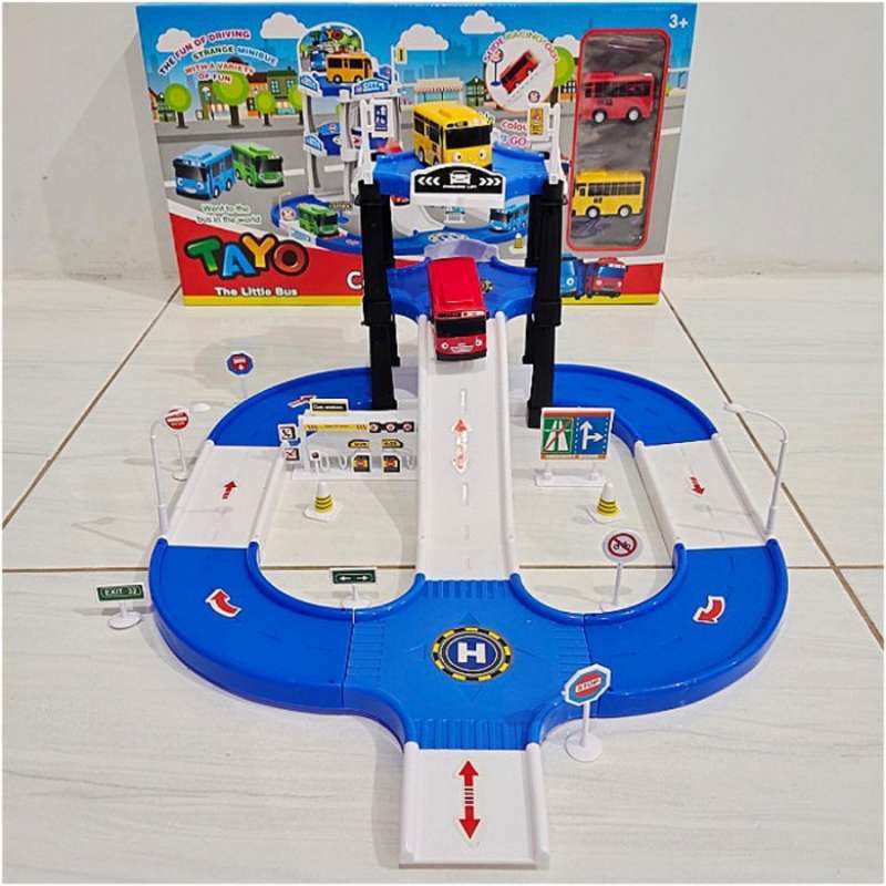 Promo MAINAN PARKING LOT TAYO PLAY SET PARKIR MOBIL BUS TAYO ANAK EDUKATIF Diskon 30% di Seller ...
