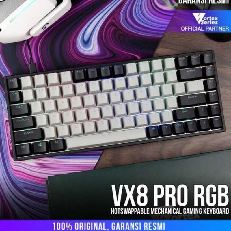 Jual VortexSeries VX8 PRO RGB Hotswap Mechanical Gaming Keyboard Vortex ...