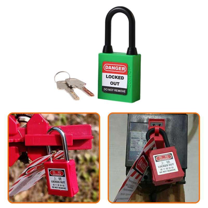 Promo Lockout Tagout Locks Nylon Safety Padlock Premium 6mm Shackle ...