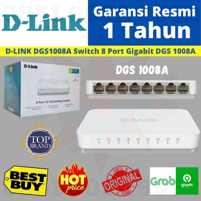 Promo D-LINK DGS1008A 8 Port DLINK DGS1008A 8port Gigabit Switch Hub ...
