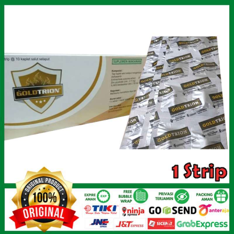 Promo Goldtrion 1 Strip isi 10 Kaplet Diskon 6% di Seller Jala Rizki Pharmacy - Pal Meriam-2 ...