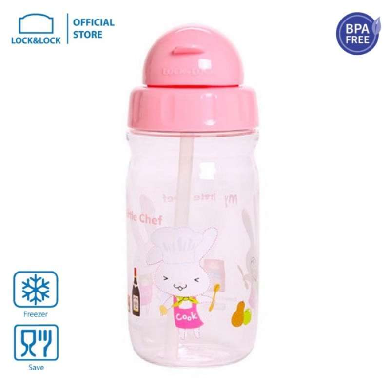 Jual LocknLock Bisfree Bottle 360ml W/Silicon Straw Botol Air Minum ...