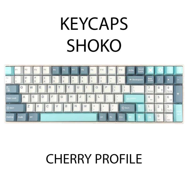 Jual KEYCAPS ABS SHOKO CHERRY PROFILE DOUBLE SHOT MECHANICAL KEYBOARD ...