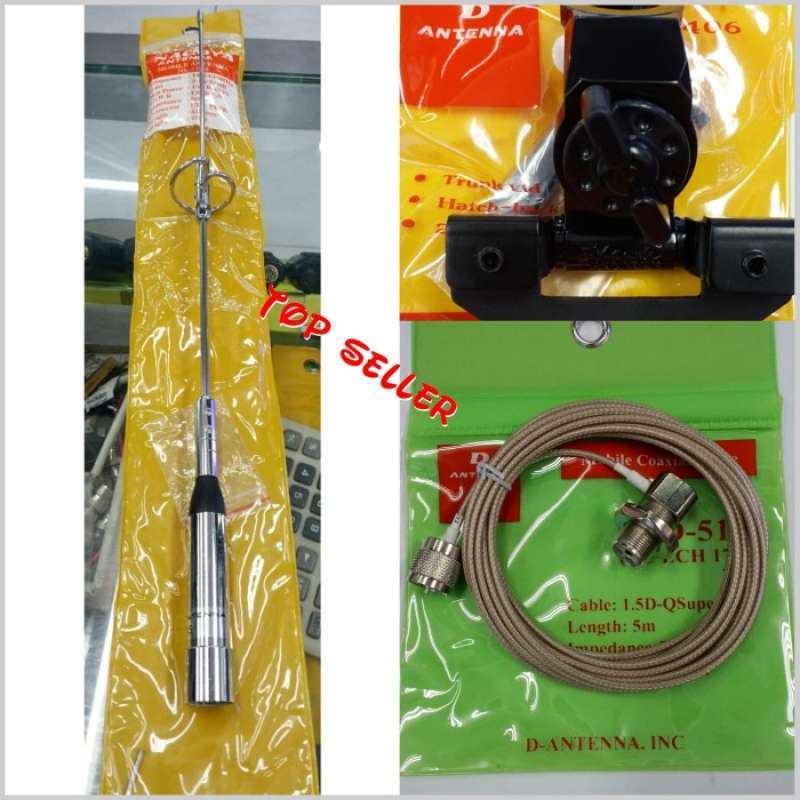 Promo BEST PROMO paket antena rig mobil/ht dual band desain baru 144 ...