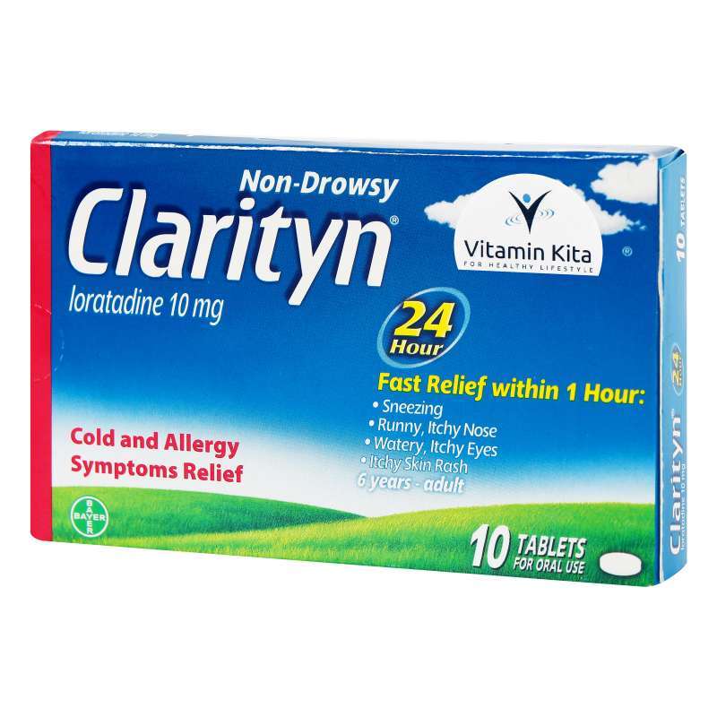 Promo Clarityn Non-drowsy 24Hour Allergy Relief Tablets - 10 tabs ...