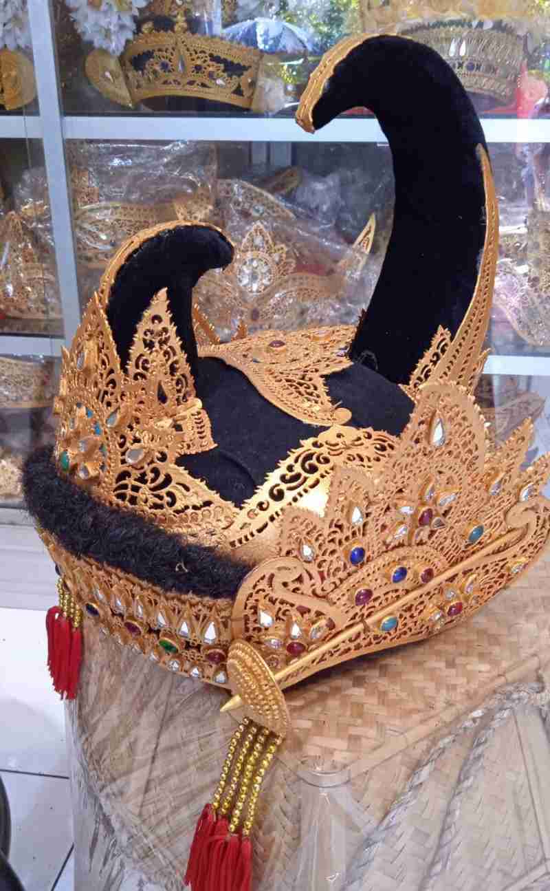 Promo Mahkota Laksamana Gelungan Laksemana Bali Bahan Ukiran Kulit Sapi ...