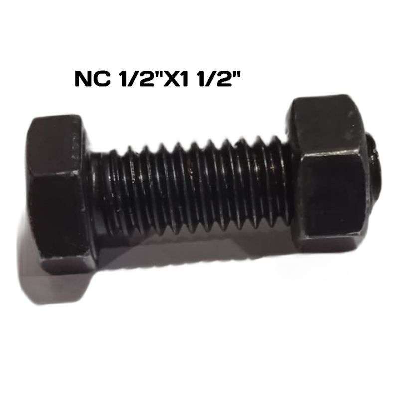 Promo Baut MUR BESI Hitam KUNCI 19 PANJANG 3.7 CM NC 1/2 x 1 1/2 Diskon ...