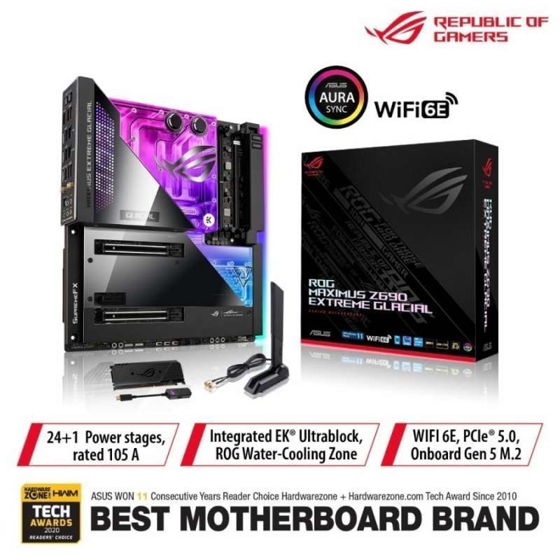 Jual MB ASUS ROG Maximus Z690 Extreme Glacial + Asus ROG Ryujin II 360 ...