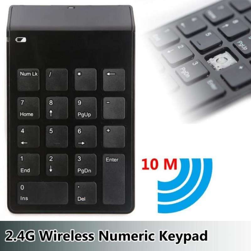 Promo Keypad Numeric Wireless 2.4ghz 10 Meter Keyboard Angka Numpad ...