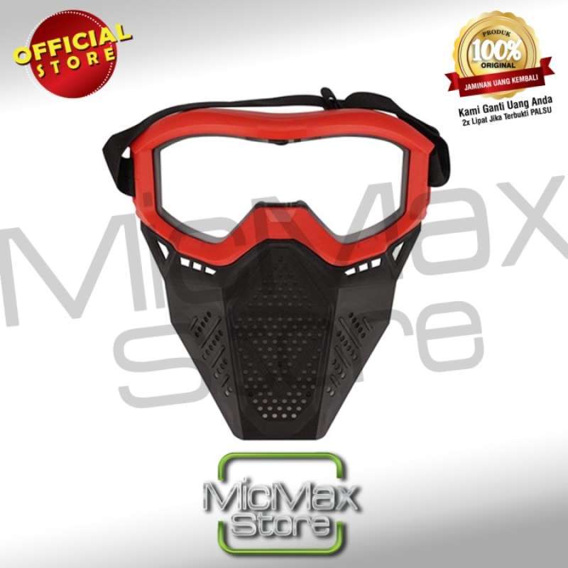 Promo Nerf Rival Tactical Mask Topeng Nerf Red Blue Face Mask Safety ...