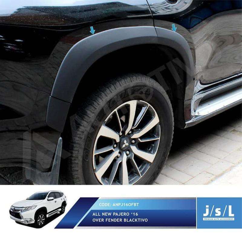 Jual All New Pajero Sport Fender Samping Ban JSL Hitam / Over Fender ...