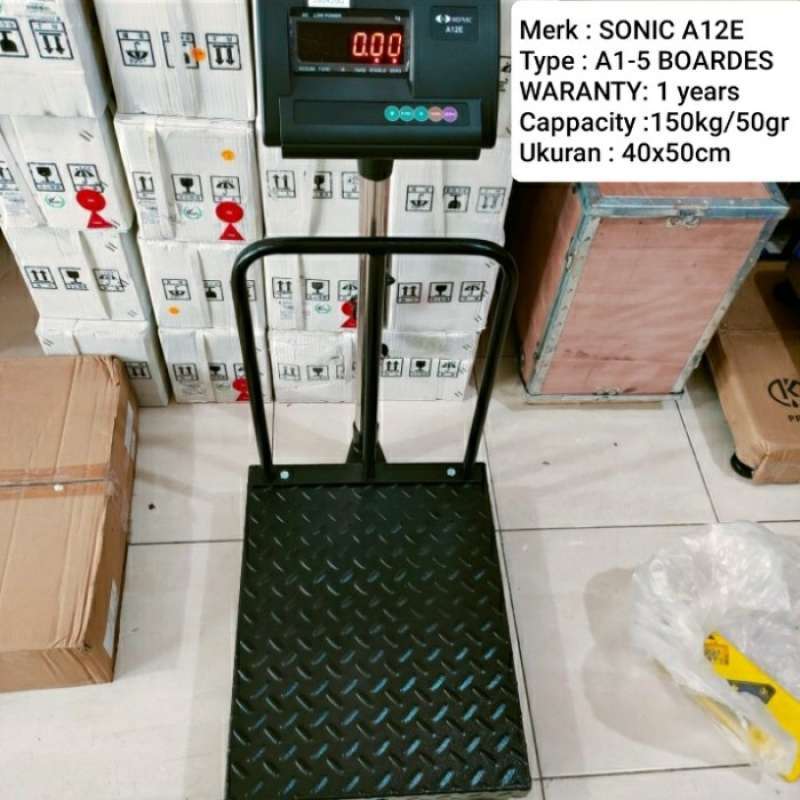 Promo Timbangan duduk digital expedisi merek sonic A12E kapasitas 150 kg Diskon 2% di Seller ...