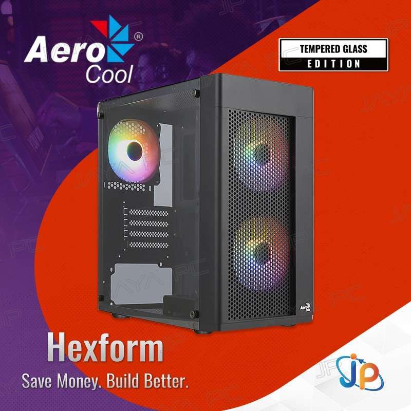 Promo Aerocool Gaming CPU Case Hexform V2 - Tempered Glass Chassis Diskon 5% di Seller Jaya PC ...