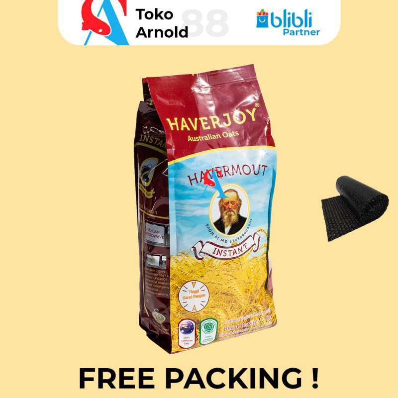 Jual Havermout Haverjoy Instant Oatmeal 1 KG di Seller tokoarnold88 ...