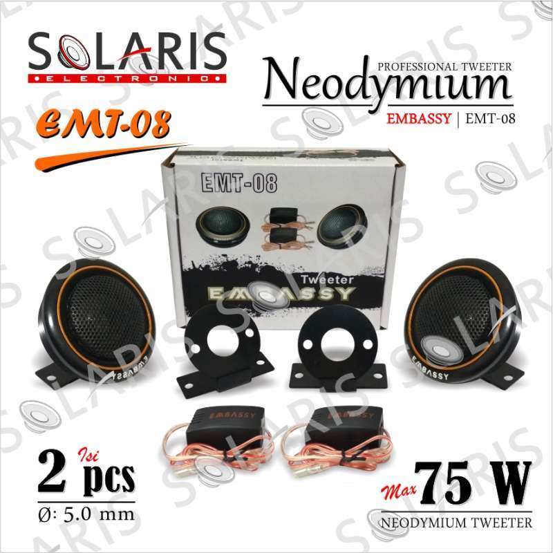 Jual Tweeter Embassy Emt-08 Neodymium Full Besi Di Seller Solaris ...