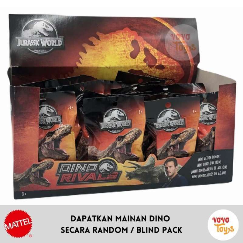 Promo Jurrasic World Mini Dino Rivals Assortment Random Action Figure ...
