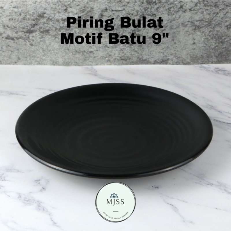 Promo Piring Bulat Motif Batu / Piring Cantik / Piring Melamin Diskon ...