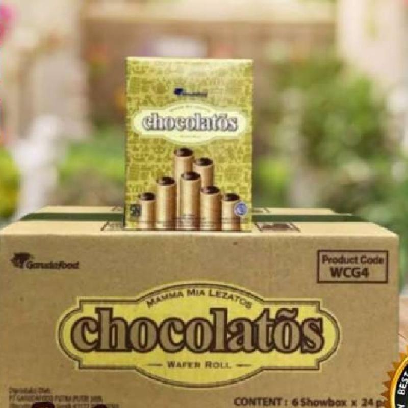 Jual FCK WAFER CHOCOLATOS ROLL GERY 1 DUS IS 12 BOX MAKANAN RINGAN ...