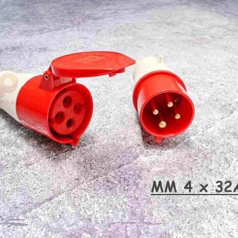 Jual Plug Soket MM 4 x 32A Mobile Mounting / Soket Industri di Seller ...