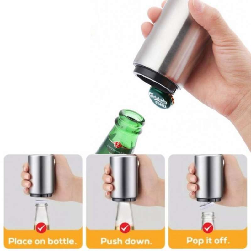 Jual Pembuka Botol Minuman Stainless Premium 304 Dengan Magnet Bottle ...