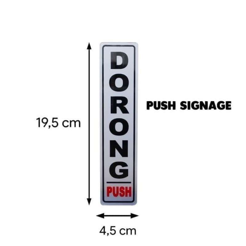 Jual SIGN LABEL DORONG PINTU - DOOR SIGN PUSH di Seller Sentral Safety ...