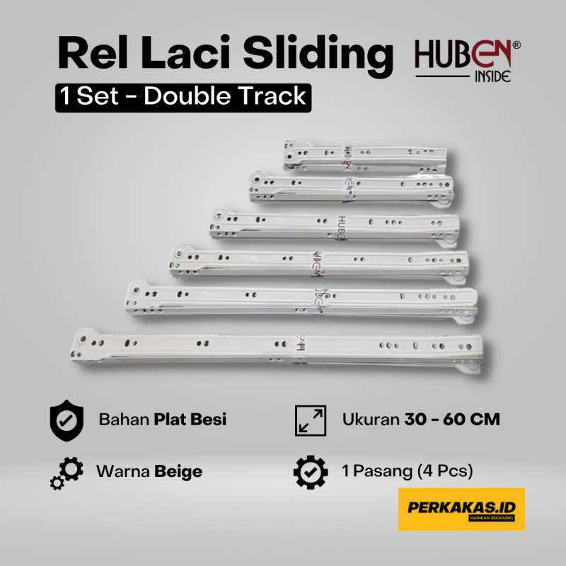 Jual Rel Laci Sliding Geser 1set Ukuran Lengkap Huben - 45 Mm Di Seller ...