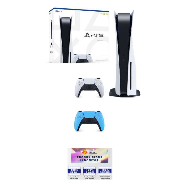 Jual C - SONY PLAYSTATION 5 PS5 (DISC VERSION) Konsol Garansi Resmi Sony Indonesia + 1 Extra ...