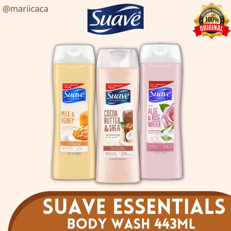 Jual Suave Essentials Body Wash - Aloe & Rosewater di Seller Mariicaca ...