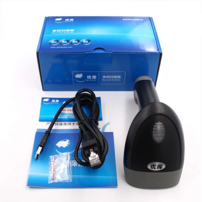 Promo Usb Barcode Scanner 2D Qr 1D - Yk-Mk30 - Black Diskon 10% di ...
