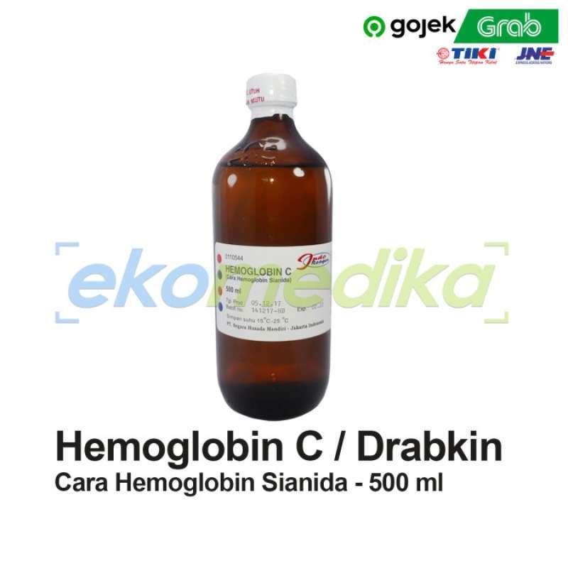 Promo LARUTAN HEMOGLOBIN C DRABKIN 500ML - INDO REAGENT HEMOGLOBINE C Diskon 24% di Seller ...