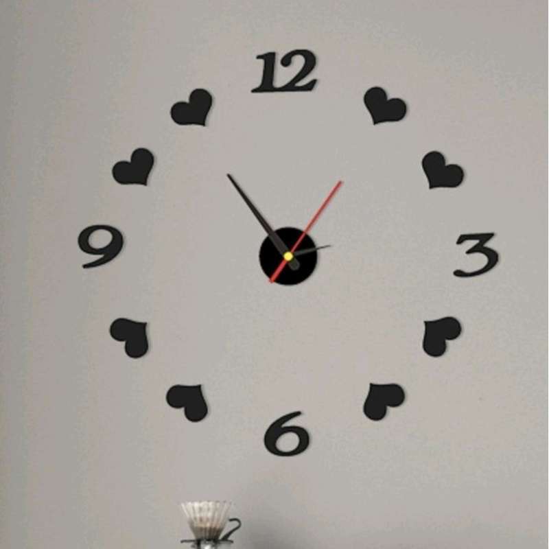 Jual Jam DIY Dinding rumah kantor Besar Diameter 40cm Silent Original ...