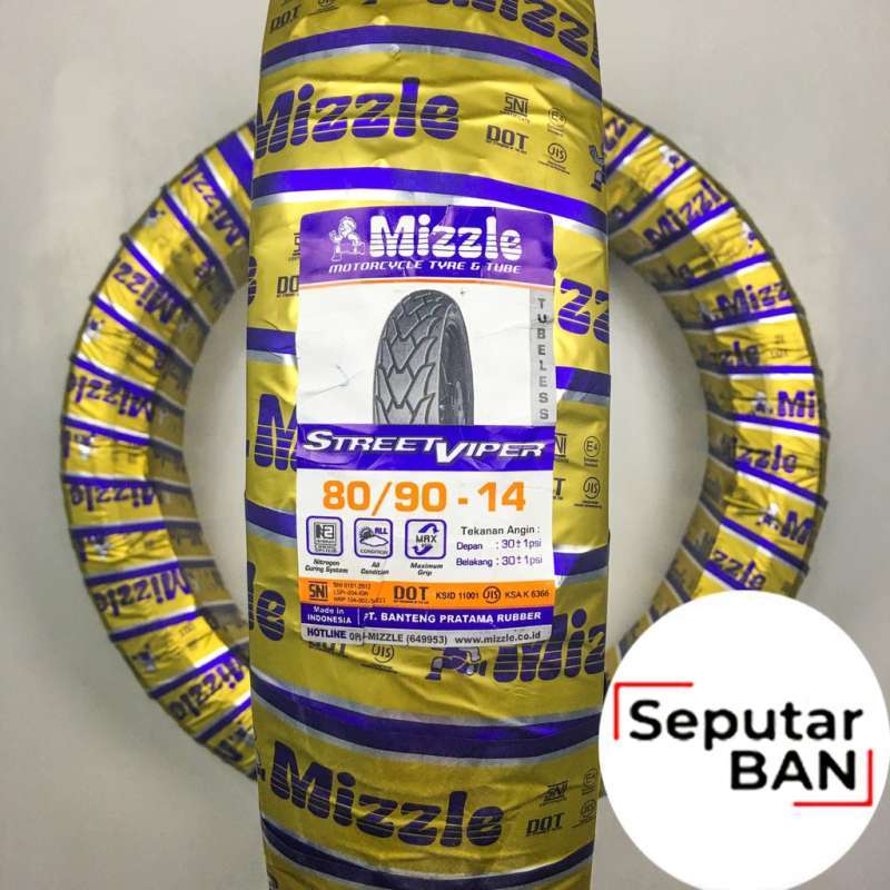 Promo Ban Motor Matic - Mizzle Street Viper 80/90 Ring 14 Tubeless ...