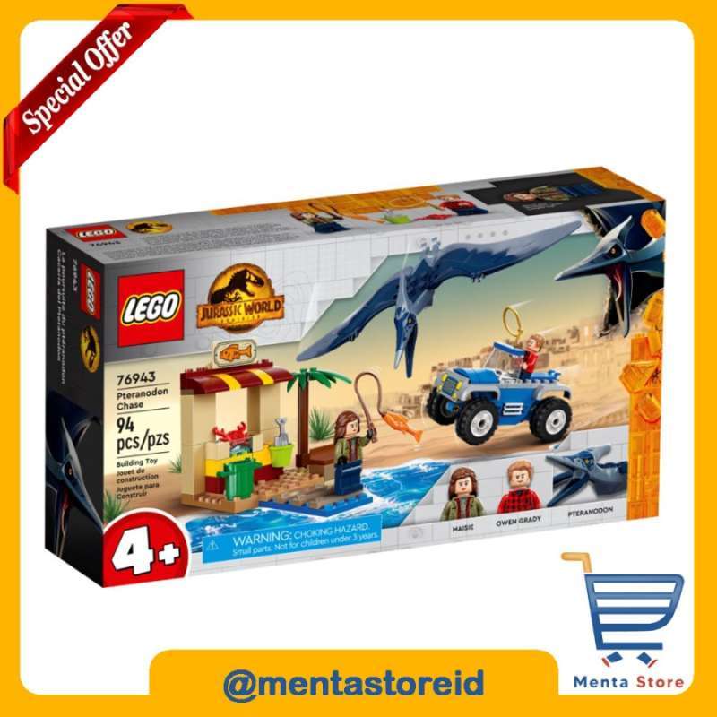 Promo LEGO Jurassic World 76943 Pteranodon Chase Dinosaur Kids Toys ...