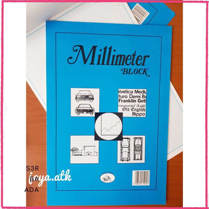Jual Alat tulis Milimeter Block F4 dan Double Folio 70g 18lembar di ...