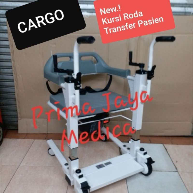 Jual Kursi Roda Transfer Pasien BAB Commode Chair Semi Hidrolik, CARGO ...