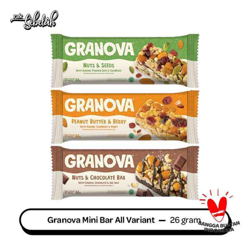 Promo Granova Granola Mini Bar 28gr - Healthy Snack | Snack Sehat ...
