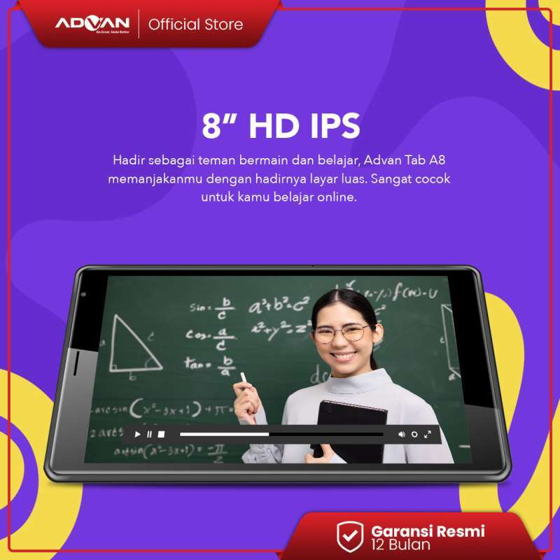 Jual Advan Tab A8 3gb / 32gb Tablet 8 Inch Android 11 Garansi Resmi ...