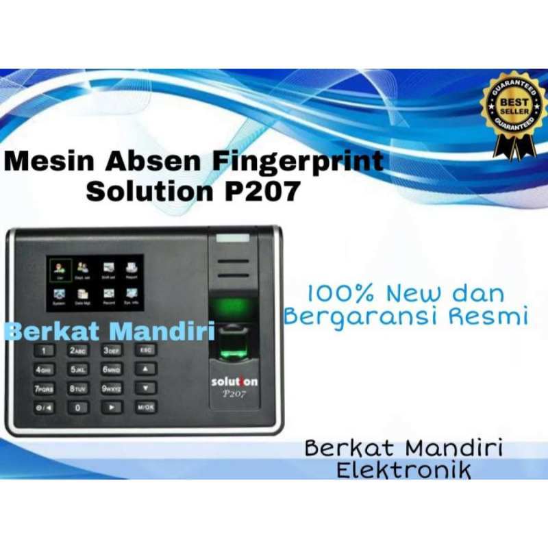 Promo Mesin Absen Fingerprint Solution P207 Diskon 10% Di Seller ...