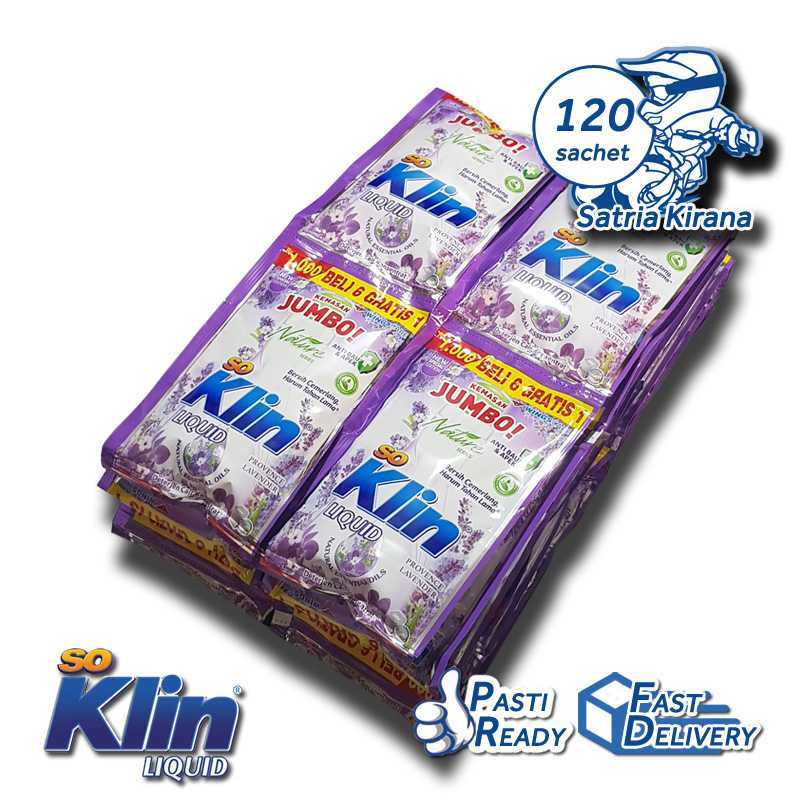 Jual So Klin Liquid Jumbo Provence Lavender [120 Sachet | 1 Dus Karton ...