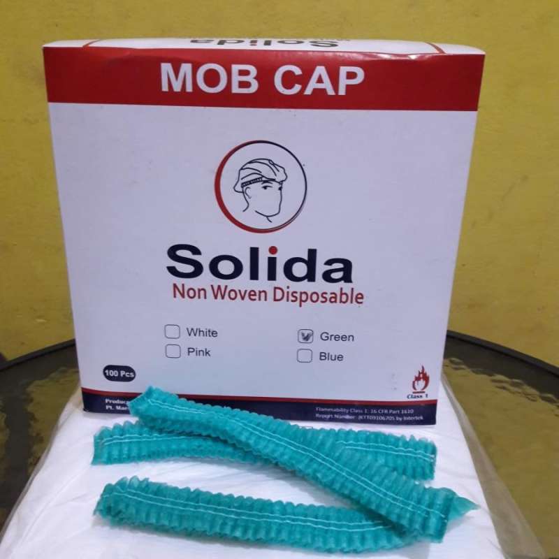 Jual Solida Mob Cap / Nurse Cap / Hair Net / Tutup Kepala warna Hijau ...