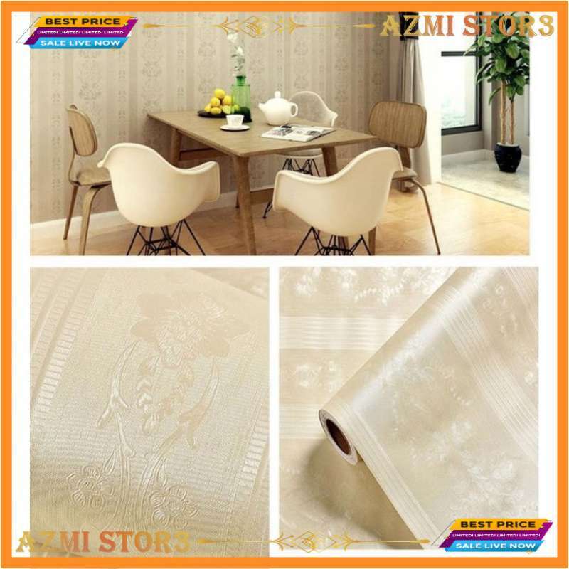 Jual Wallpaper Dinding Premium Korean Style Timbul Ukuran 45 Cm X 10 M - di Seller AZMI_STOR3 ...